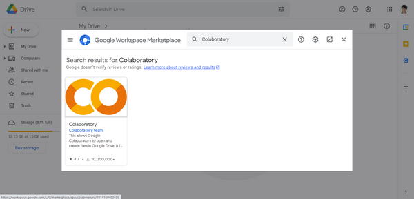 How to Install and Use a Google Colab in the Google Drive?